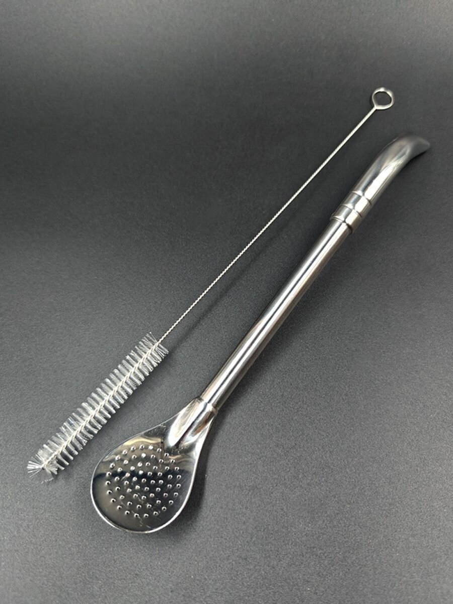 Бомбилья для мате с ёршиком, неразборная