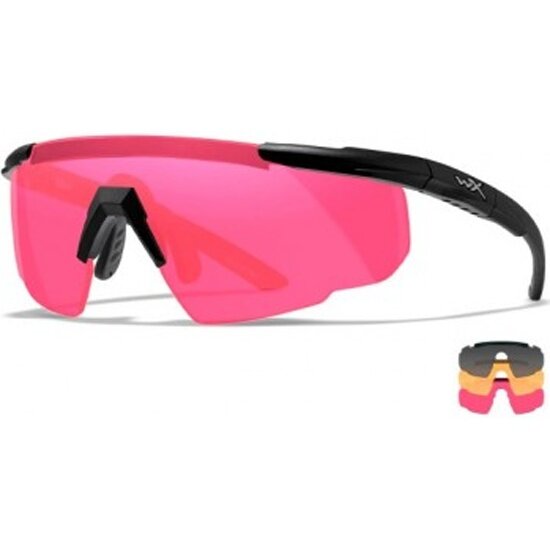 Очки защитные Wiley X Saber Advanced (Frame: Matte Black, Lens: Grey + Rust + Vermillion)