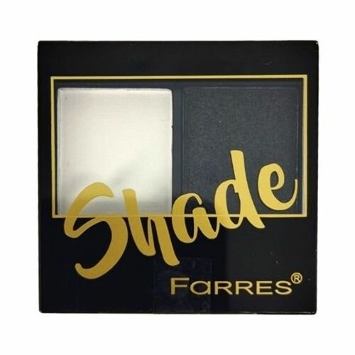 Тени для век FARRES "Shade", 2 цвета, черный, белый (1007-01)