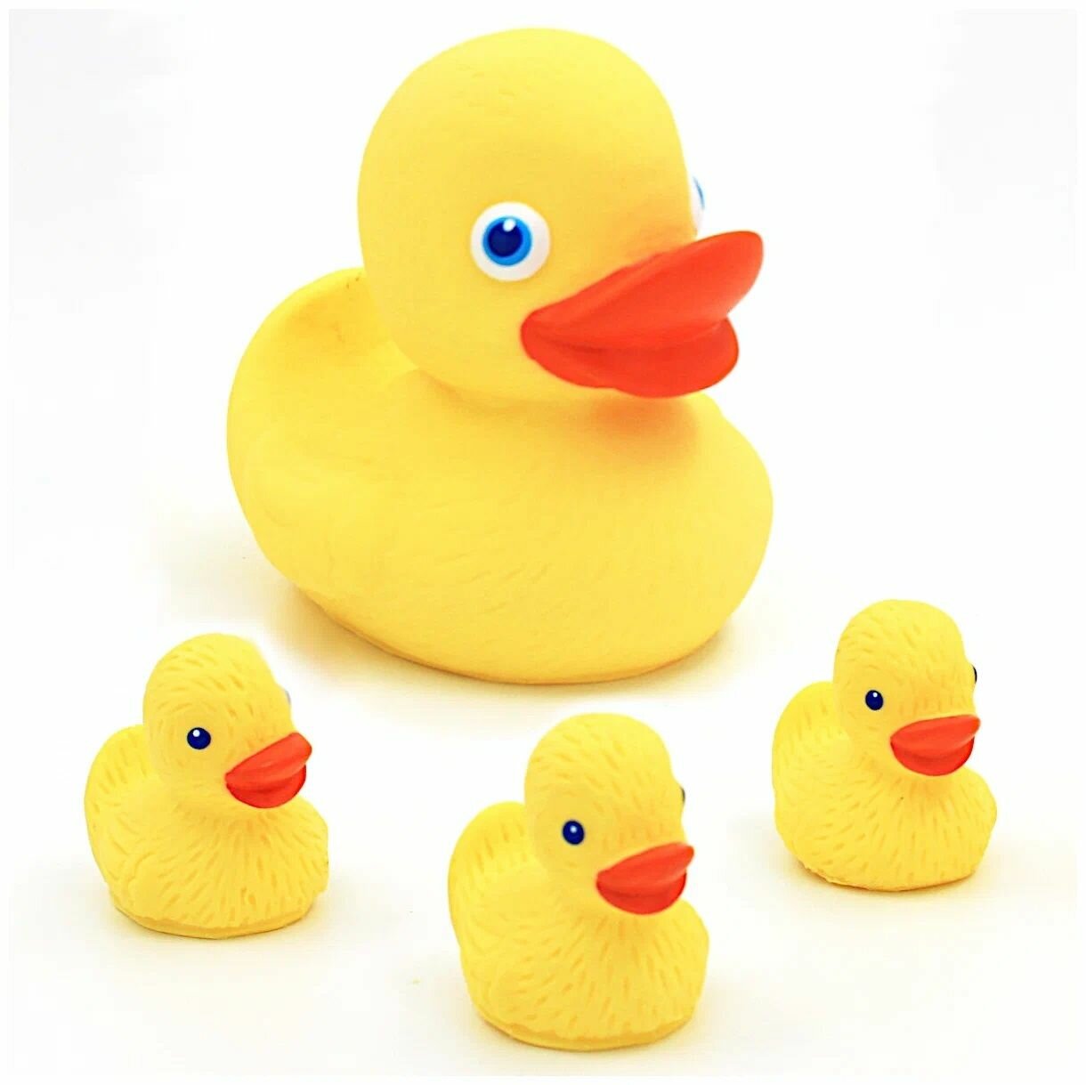 Набор игрушек для ванной ПКФ Игрушки (Кудесники) веселая семейка (утка, 3 утенка) (СИ-773)
