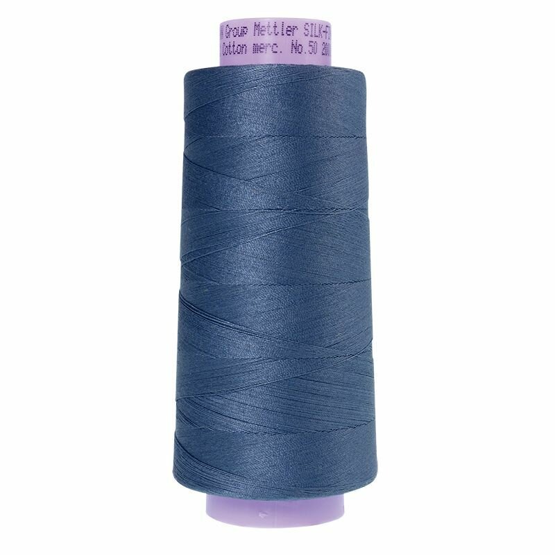 Нить для машинного квилтинга METTLER "Silk Finish", Cotton 50, 1829 м, цвет 1275, Stormy Sky