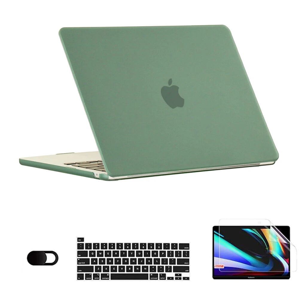 Чехол для Macbook Pro 14 EGYAL Pro 14.2 M1 M2 M3, Matte Dark Green
