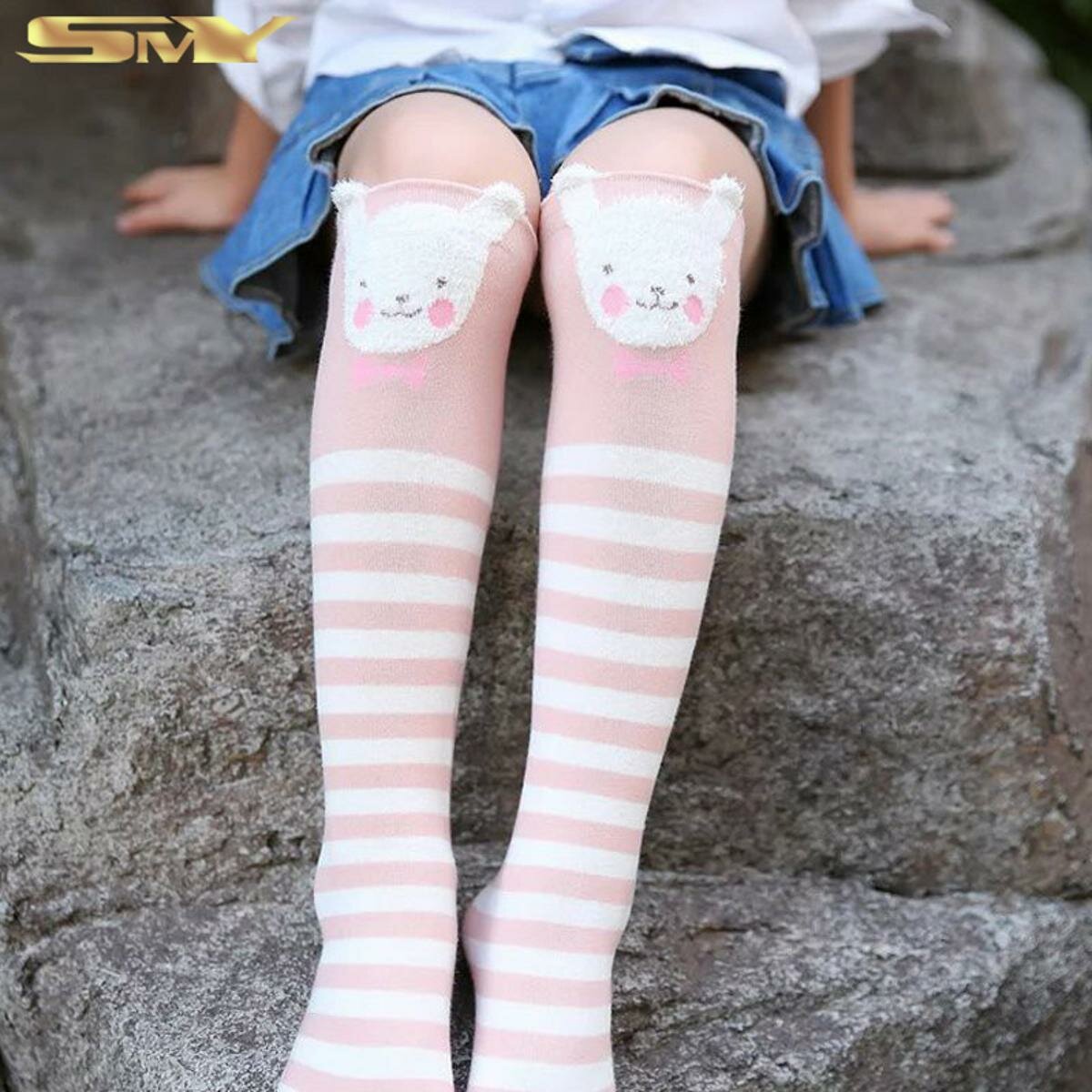 Упаковка из 1 шт. - милые гольфы для девочек разных стилей, хлопковые носки с животными, длинные, для танцев, для детей