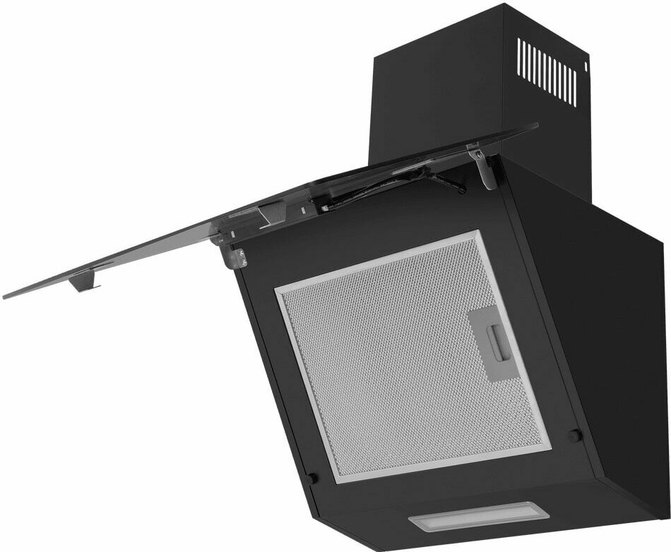 Каминная вытяжка Maunfeld Astro 50 черное стекло