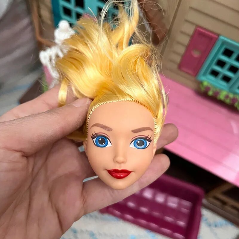 Детали головы куклы 1/6, нормальная кожа, желтые волосы