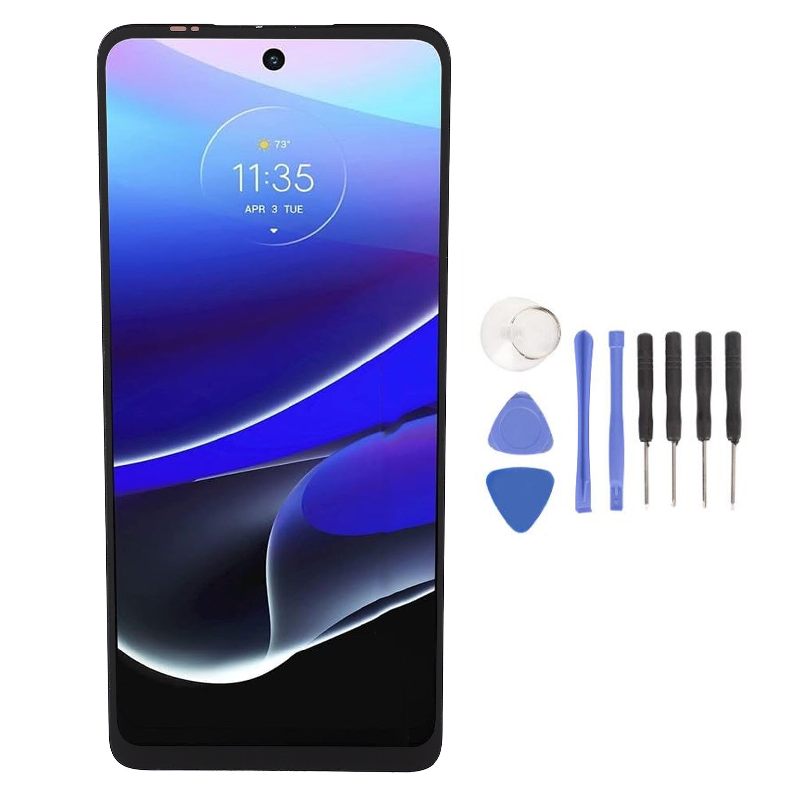 ЖК -экран телефона 6,8 дюйма телефона Touch Digitizer Display сборка с набором по техническому ремонту отпечатков пальцев для XT2211 XT2215