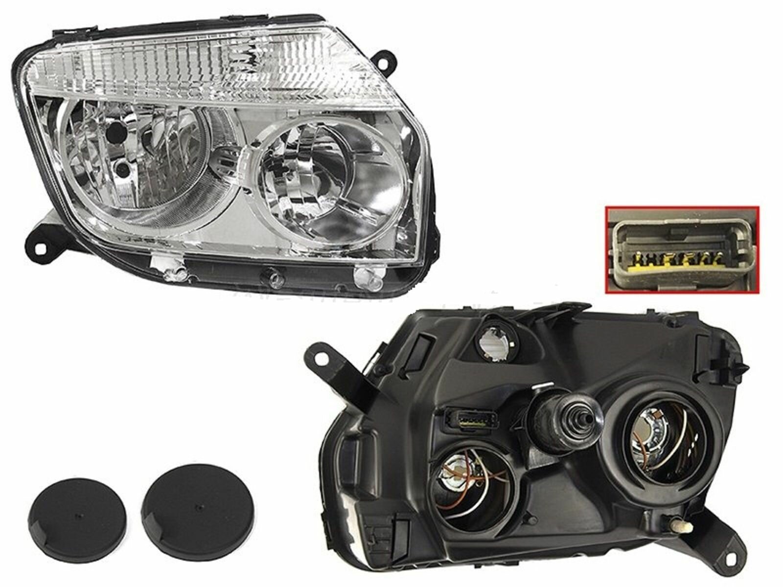 Фара RENAULT DUSTER 10-15 RH хром