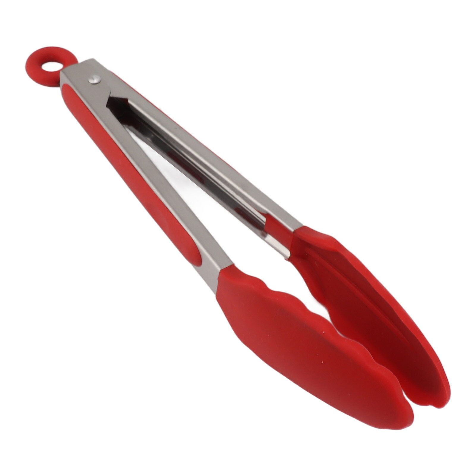 Кухонные щипцы, силиконовые, из нержавеющей стали, термостойкие, противоскользящие, щипцы для сервировки еды, выпечки, приготовления пищи, красные, 28 см/11 дюймов