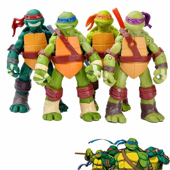 Набор фигурок Toys-Box Черепашки Ниндзя (Ninja Turtle) 11 см./4 шт.