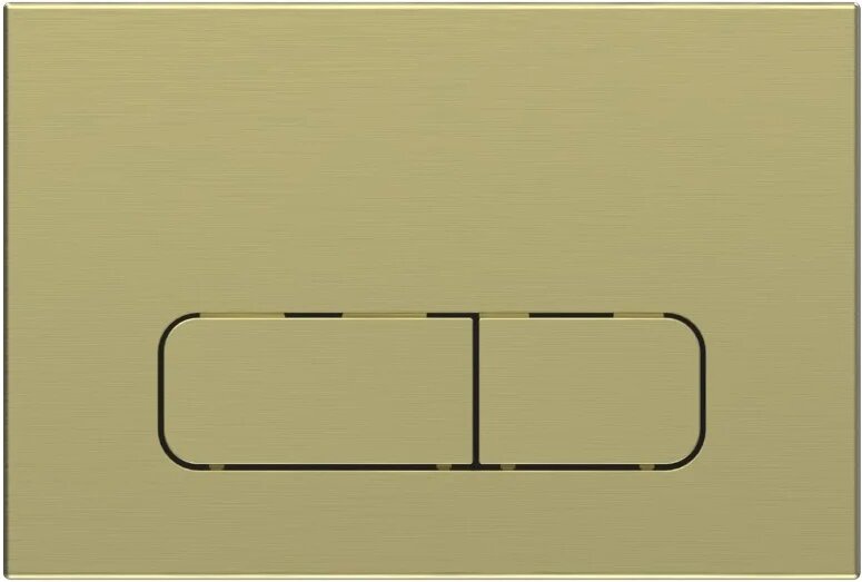 Кнопка смыва для унитаза Vincea VFP-002BG золотая, кнопка для инсталляции, двойной смыв