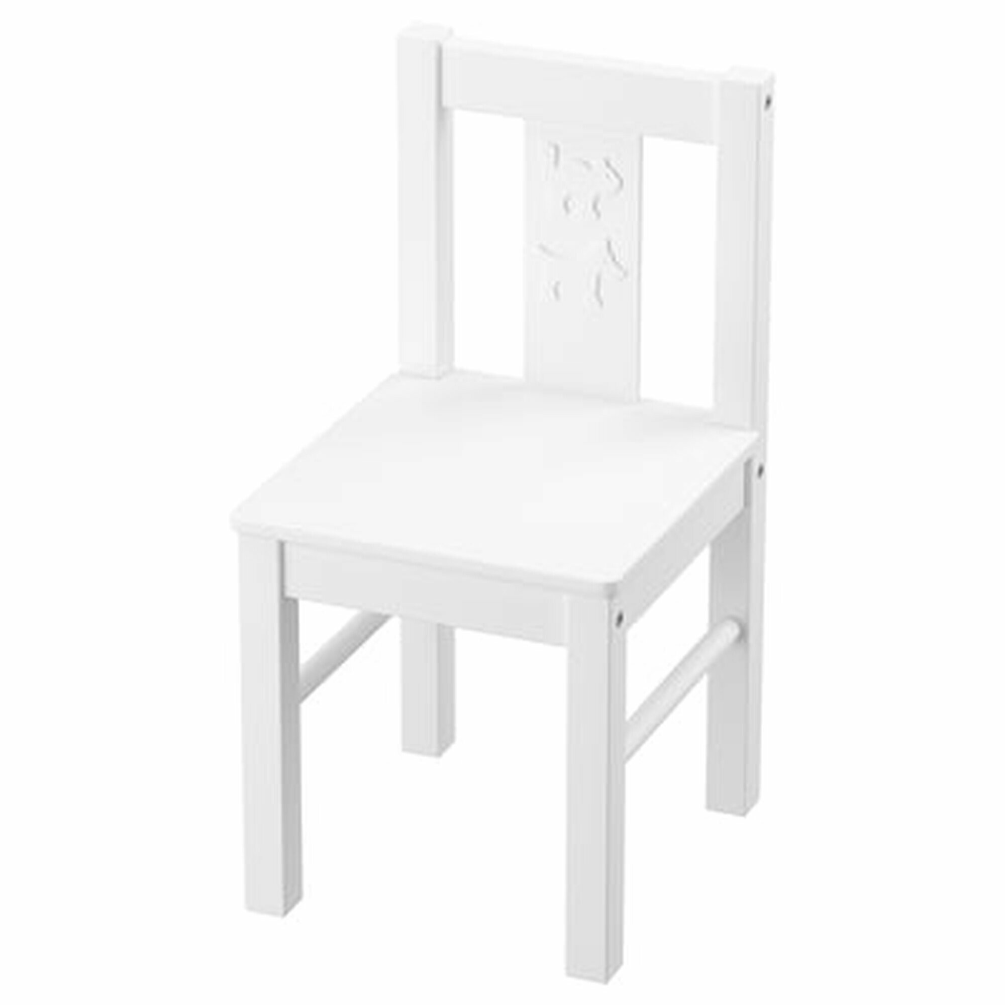 Стульчик IKEA KRITTER, белый, деревянный, для детей, 2,95 кг