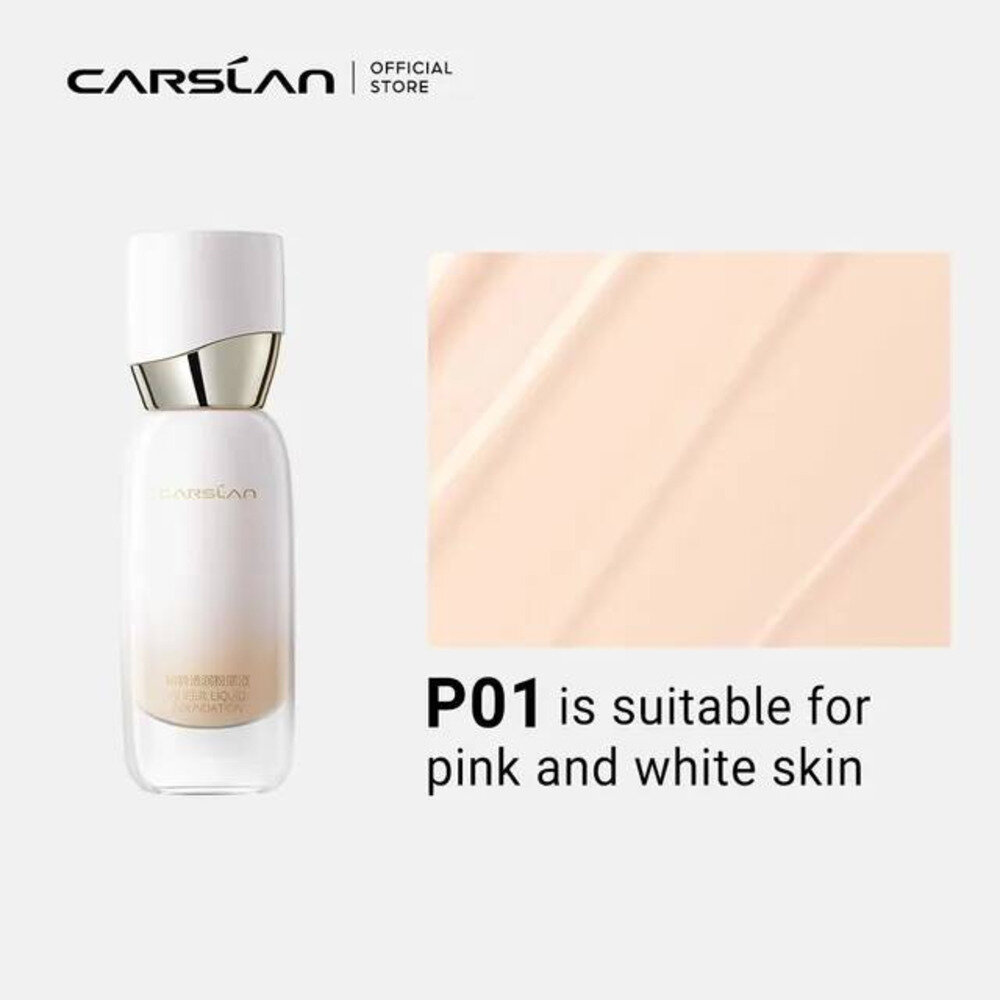 CARSLAN Professional Essence Face Liquid Foundation Cream Coverage Concealer Longlasting Moisture Base Makeup Cosmetics