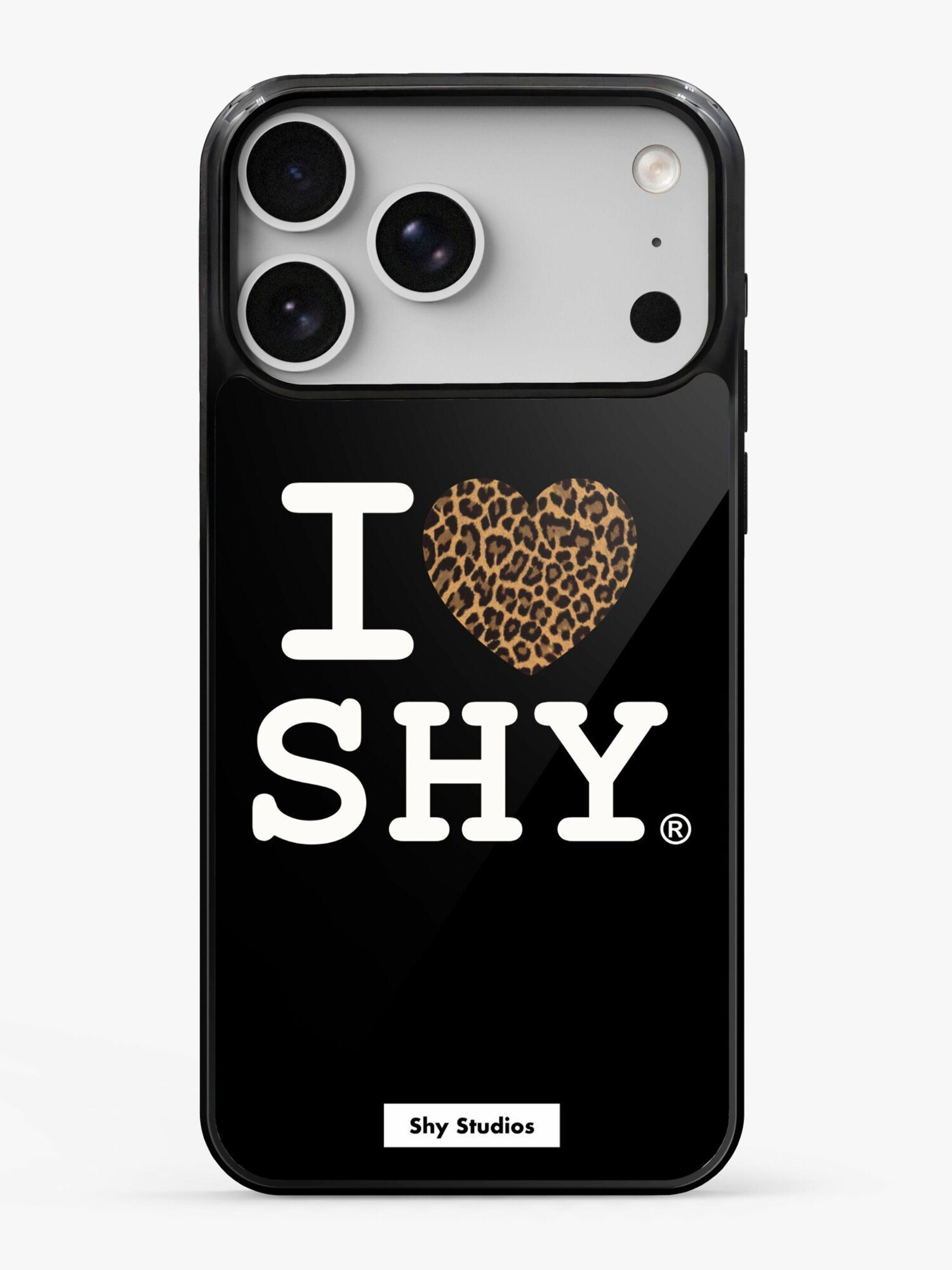 Чехол на iPhone 17 Pro Max от Shy Studios - I Love Shy Leo Black