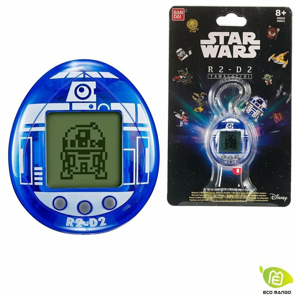 Bandai Tamagotchi nano серийный x Звездные войны , R2-D2 Голограмма в синем исполнении
