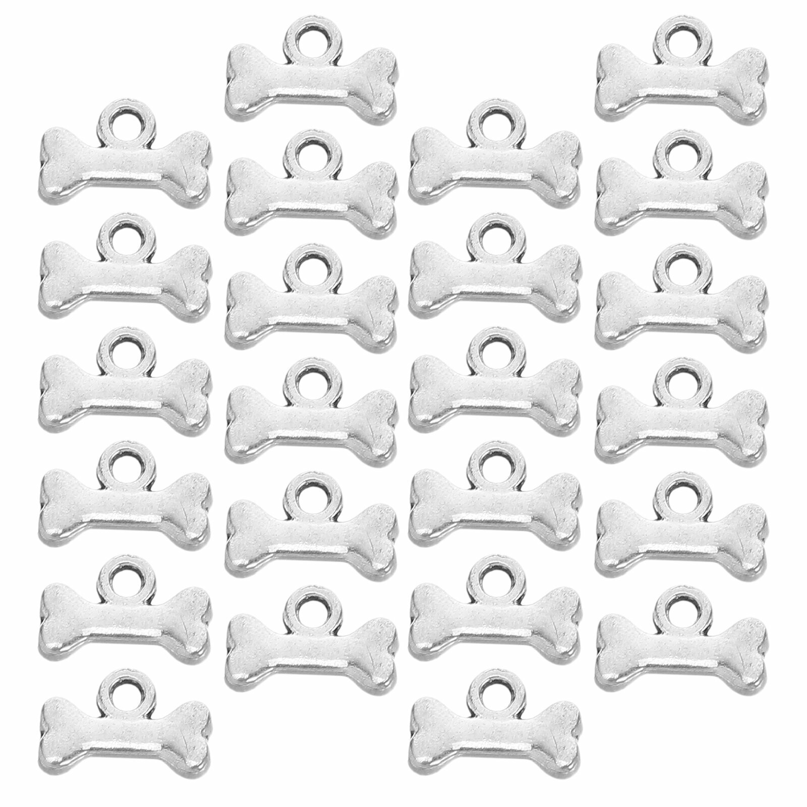 Подвески в форме кости из античного цинкового сплава для изготовления украшений, набор 100 шт