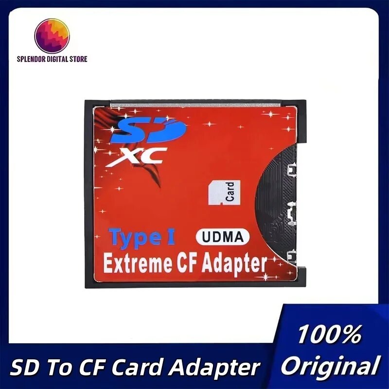 Адаптер SD-CF Card Type I Конвертер карт UDMA Устройство чтения карт для зеркальной камеры Поддержка WIFI SD-карты