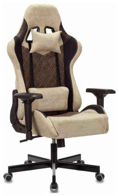 Кресло Бюрократ VIKING 7 KNIGHT Fabric коричневый