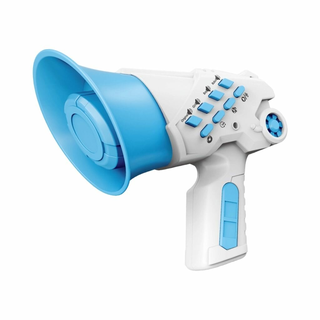 Мини-забавный динамик для изменения голоса, портативный записывающий громкоговоритель-синий