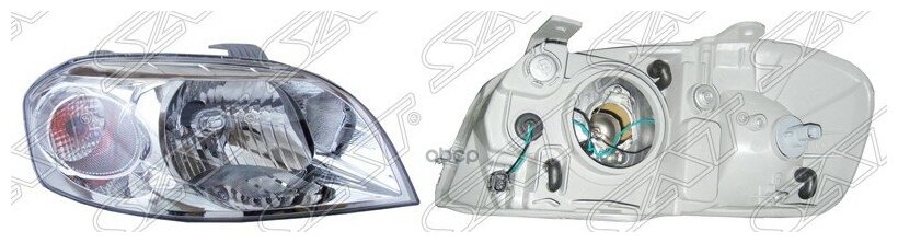 Фара Chevrolet Aveo 05-11 / Daewoo Gentra 05-11 (Справа/ Ручная регулировка/ 4D SED) Sat арт. ST-235-1104R