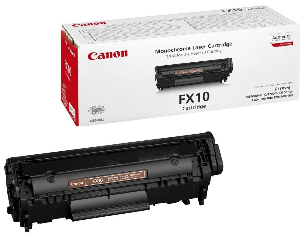 Картридж CANON FX-10 для FAX-L100, FAX-L120, i-SENSYS MF4010, MF4018 черный (2 000 стр.)