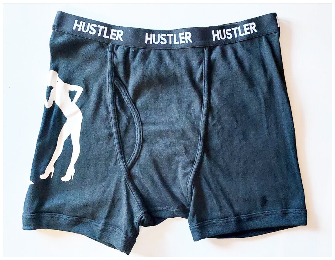 Трусы-боксеры со стильным принтом от Hustler Lingerie, размер S