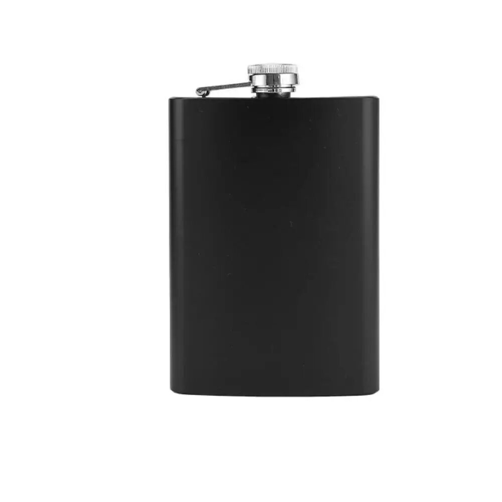 Фляга черная 10oz (280ml) из нержавеющей стали