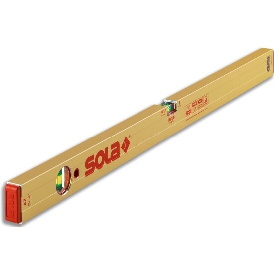 Уровень алюминевый Sola AZ 40, L=40 см, 2 глазка, точн. 0,5 мм/м 01160501