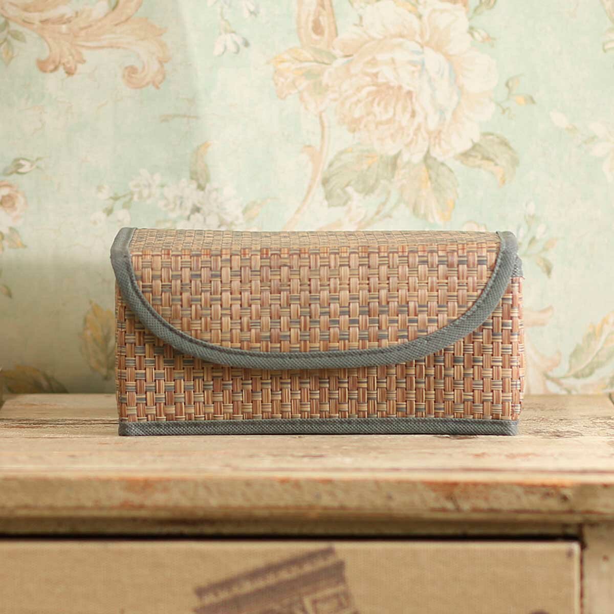 Коробка для хранения с крышкой Casy Home 23x17x10см, коричневая