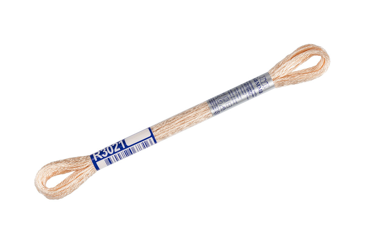 Мулине "Gamma" 100% вискоза 8 м R3021 св-кремовый