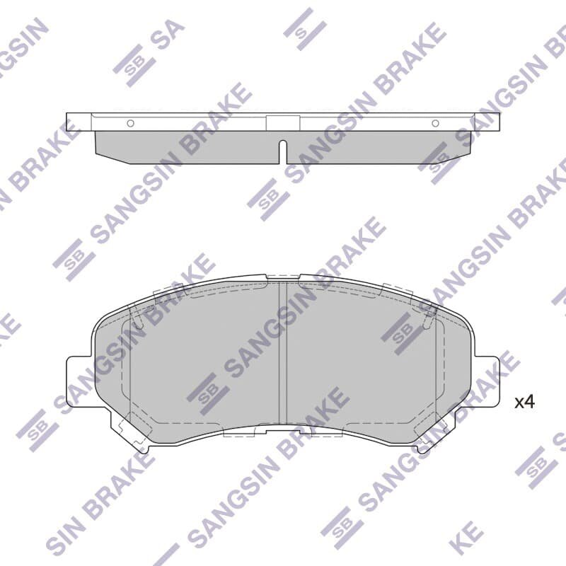 NISSAN D10601BN0A Колодки тормозные передние D1060-1BN0A