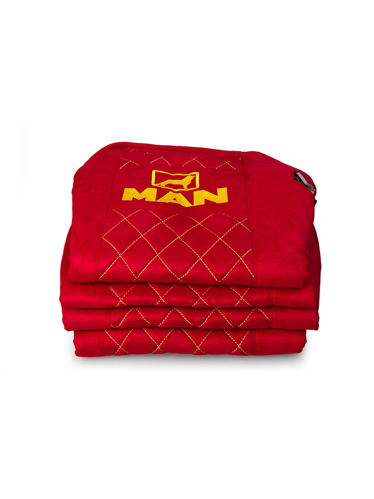 Чехлы на сиденья стеганый (Alicante) для MAN TGX (1 ремнь) 2 выс. сид(22850)