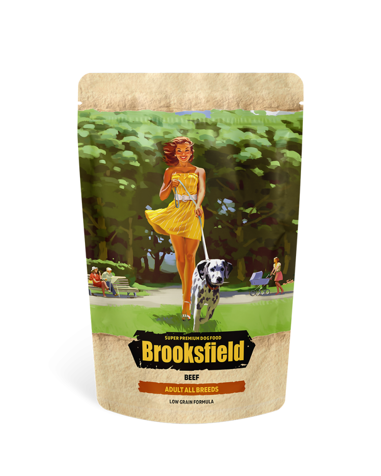 Brooksfield Low Grain Adult Dog All Breeds Beef сухой корм для взрослых собак с говядиной и рисом - 800 г