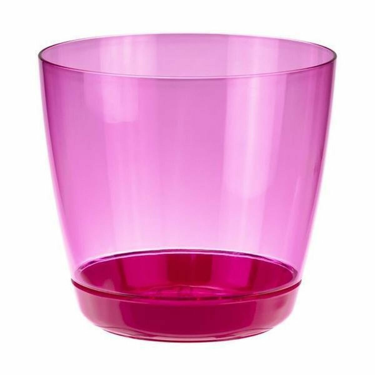 Кашпо Орхидея d=180мм 3,0л с подставкой Розовый прозрачный IDEA (М-Пластика) М3051