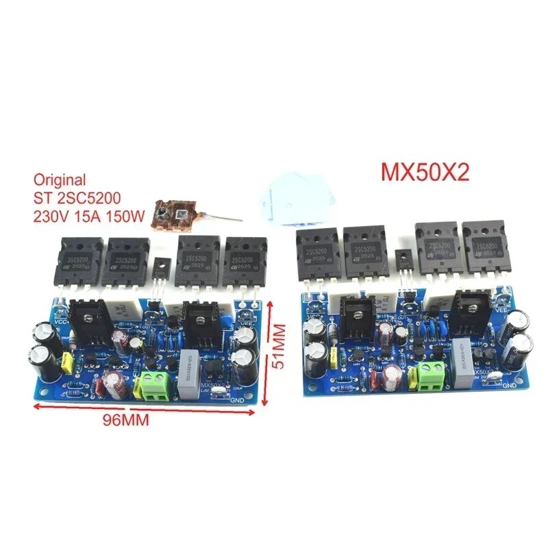 LUSYA DL-LJMMX50X2 усилок 100 Вт diy kit