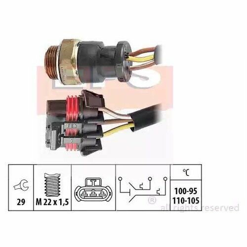 Датчик включения вентилятора Eps 1850615 для Opel Corsa, Vectra