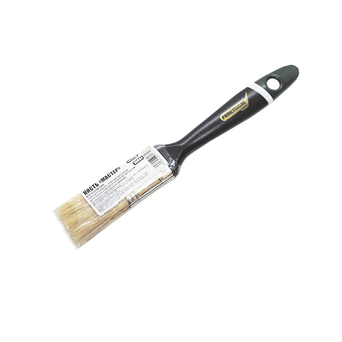 Кисть флейцевая 'Мастер' КФ- 25*10 смешанный ворс, пластиковая ручка 'PRAKTISCHE HOME'