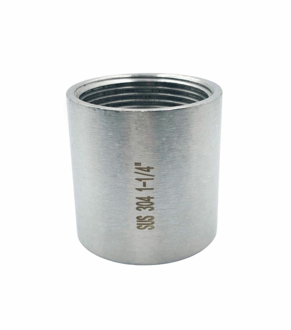 Муфта проходная DN11/4 PN63 из нержавеющей стали AISI304