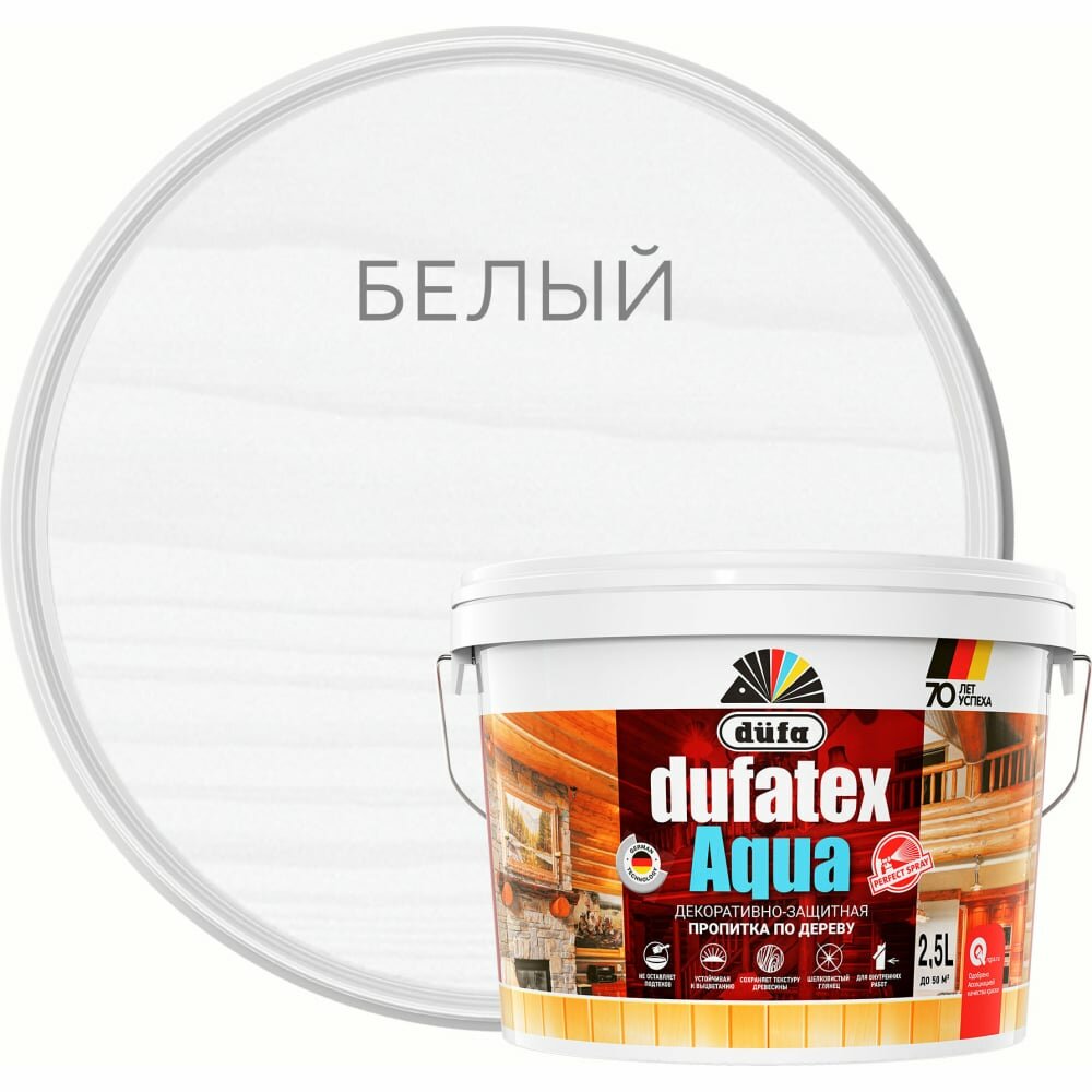 Пропитка Dufa TEX-AQUA белый, 2.5 л Н0000003496