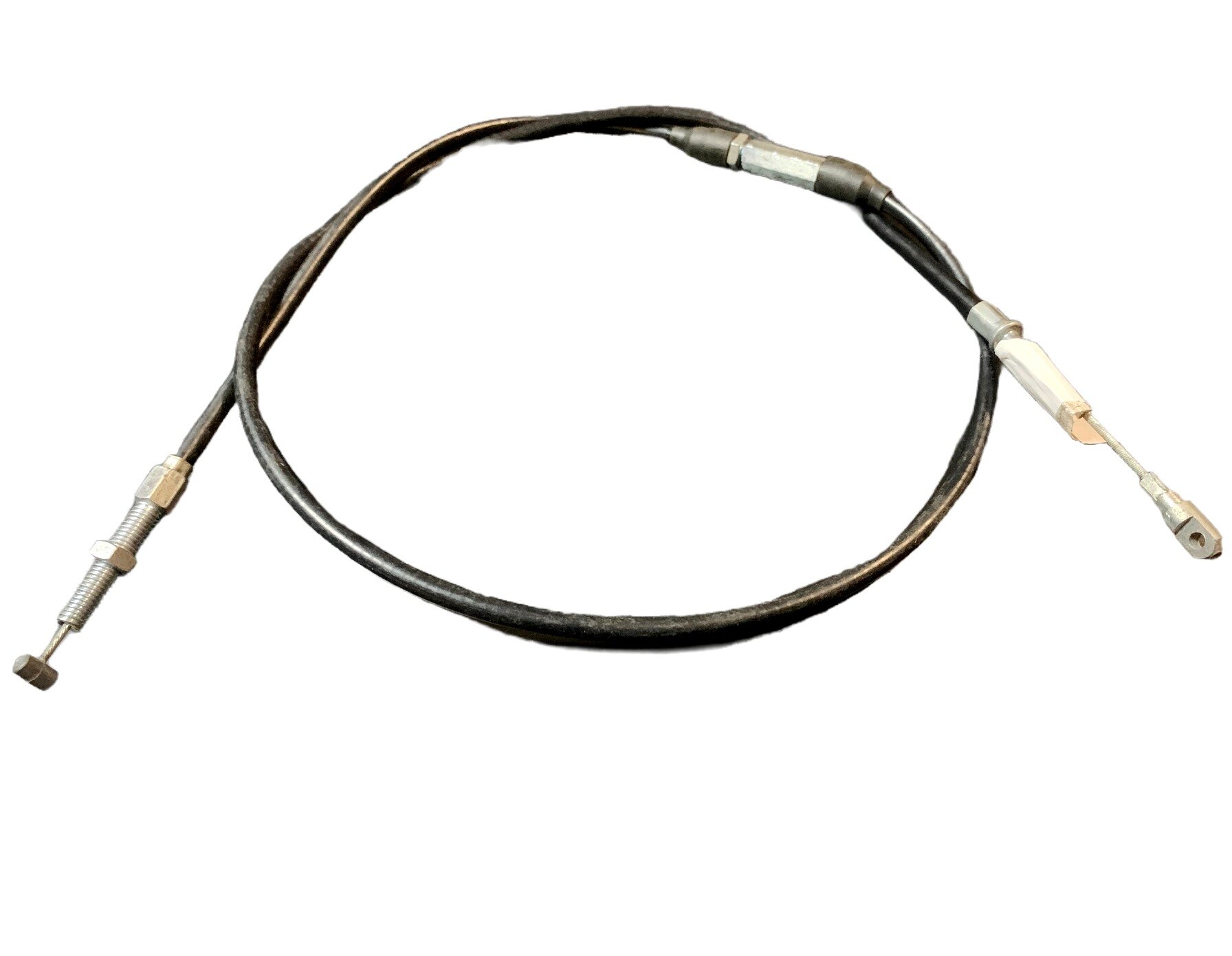 Трос привода для снегоуборщика длинна 122-107 см крепление, серьга- бобышка 142005