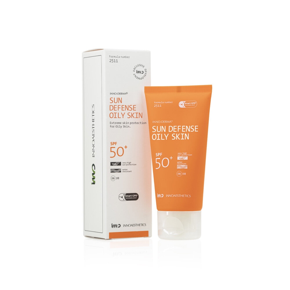 Солнцезащитный крем для жирной кожи SPF 50+ 60 мл. INNO-DERMA SUN DEFENSE OILY SKIN SPF 50+