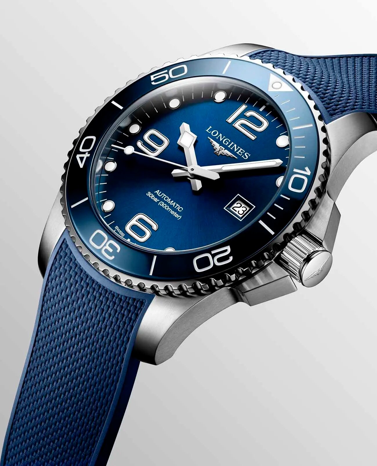 Наручные часы LONGINES, синий/серебристый — фото 1
