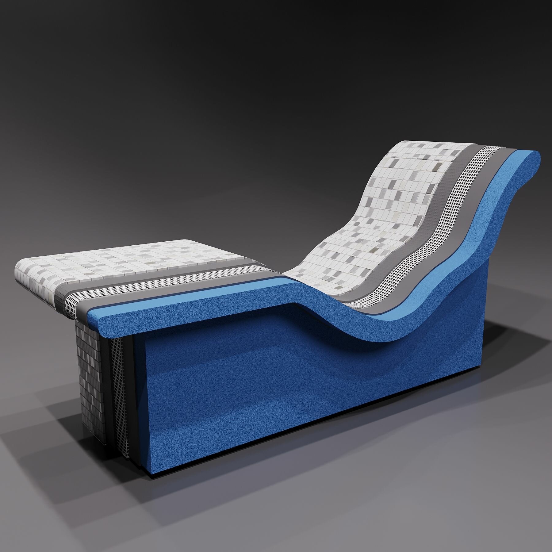 Лежак Corpo Teplofom для Спа-зонах, Хамам, Бассейна