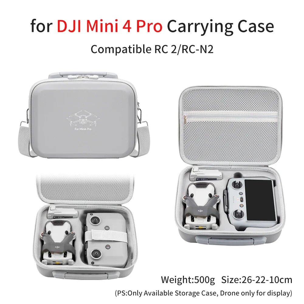 Портативный чехол XFJI для DJI Mini 4 Pro, коробка для хранения DJI Mini 4 Pro, жесткая сумка, аксессуары для дронов, сумка на плечо
