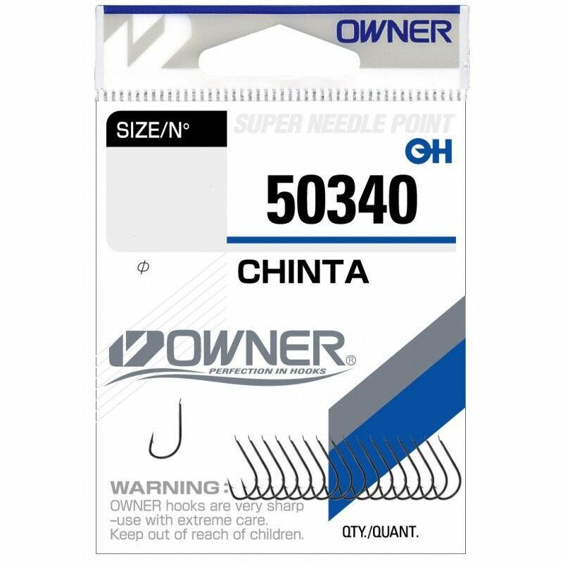 Крючки рыболовные Owner 50340 № 06 (16шт) Chinta, одинарные