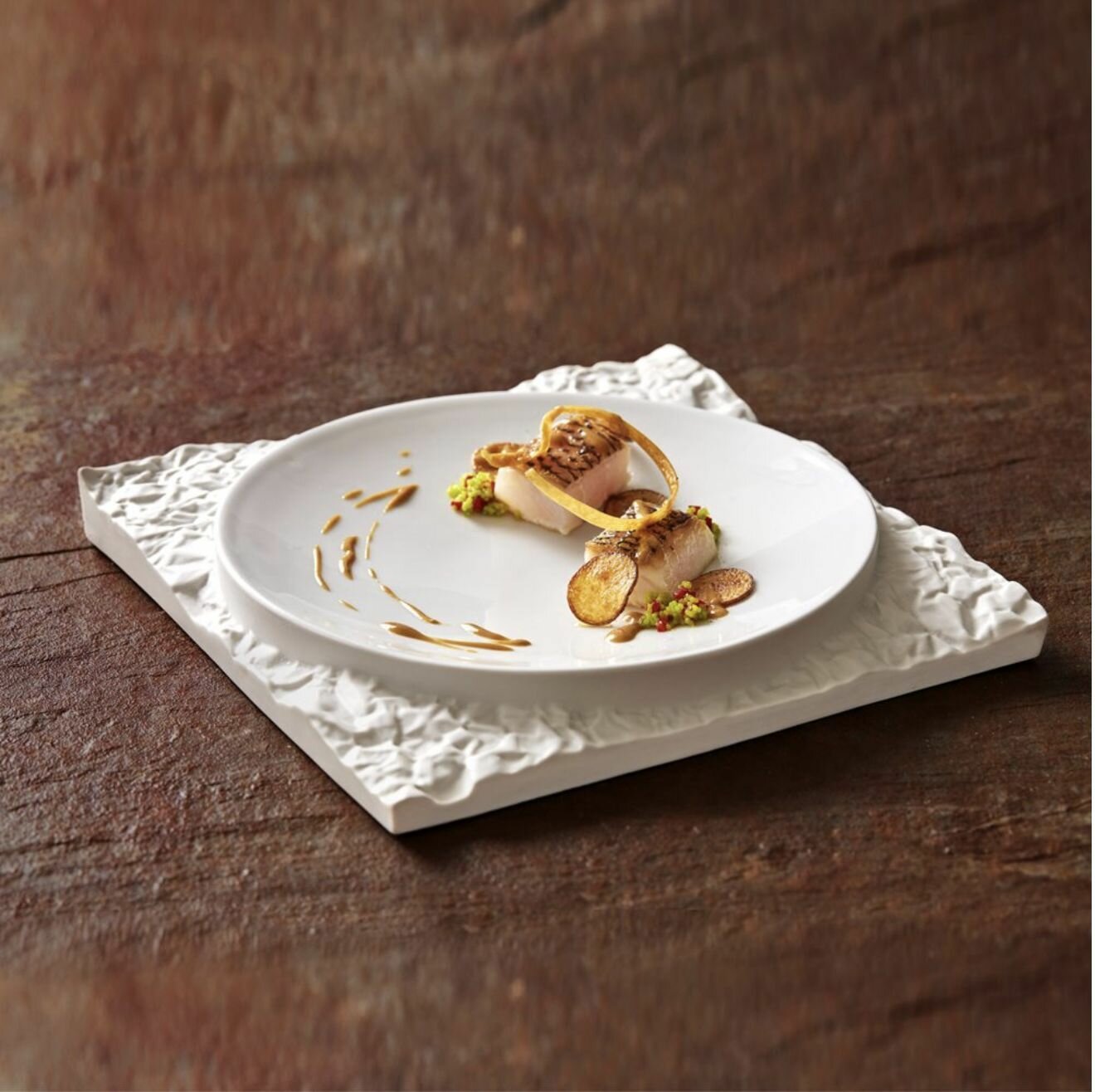 Тарелки фарфоровые Falken Costa Verde 26 см для подачи блюд и сервировки/ 2 штуки от Zepter