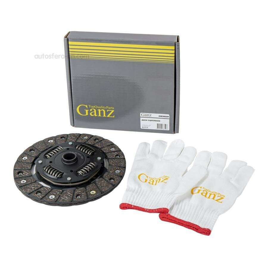 GANZ GIE36229 Диск сцепления для AD A3 1.6 VW G4 1.6 Bora Polo GANZ GIE36229