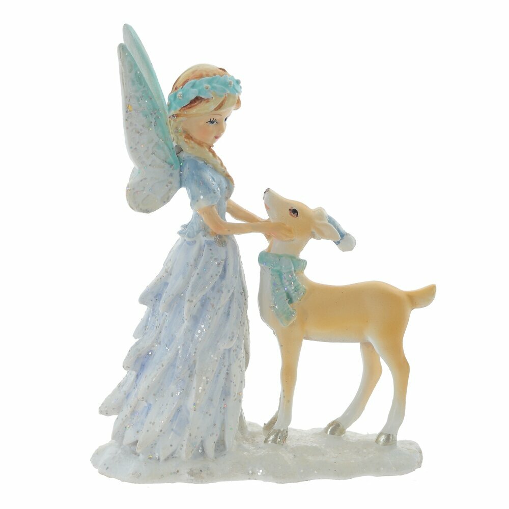 Статуэтка Фея и олененок, 8,5*4,5*10 см KSM-744114