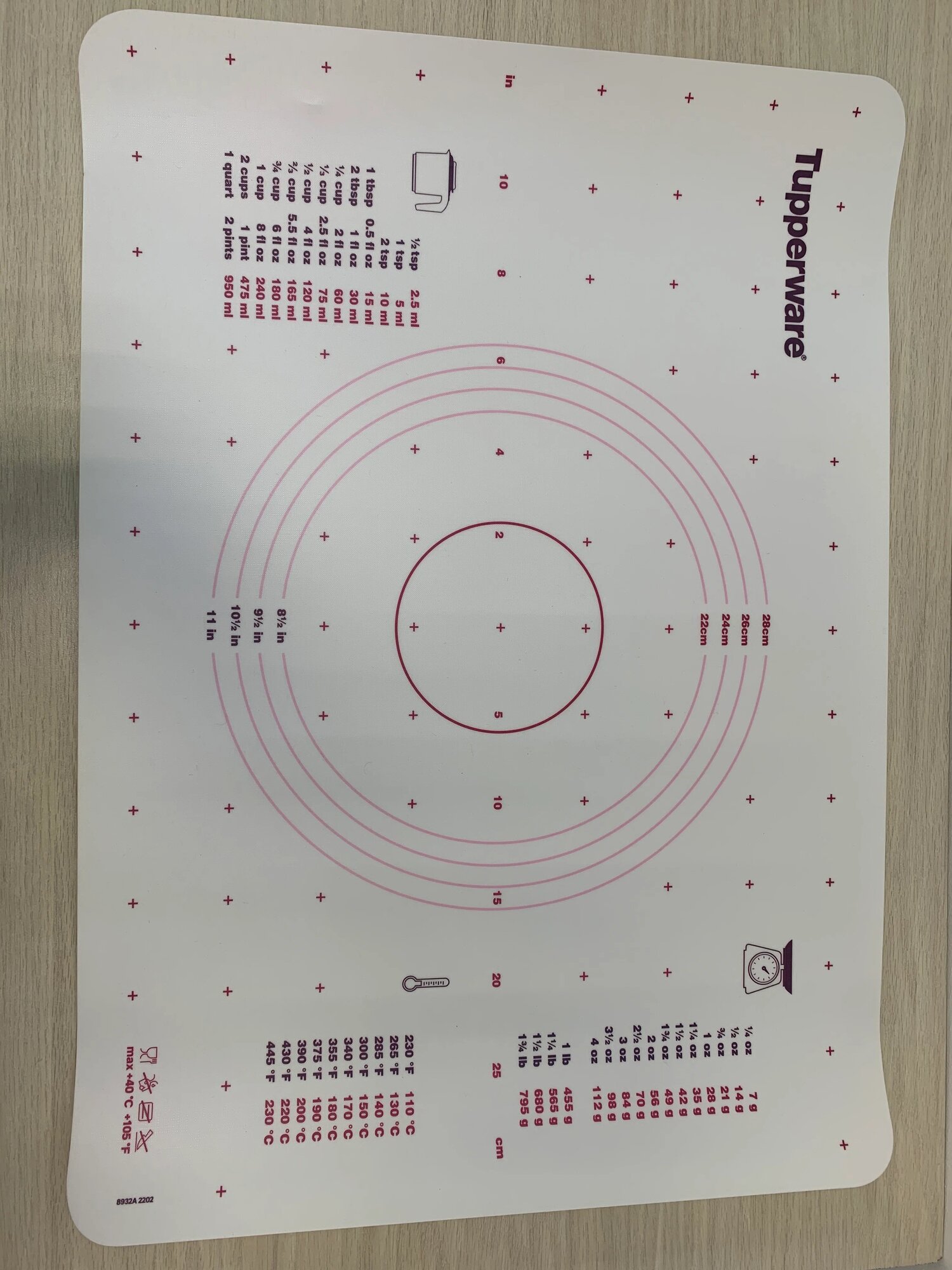 Подложка для раскатки теста Tupperware, бренд