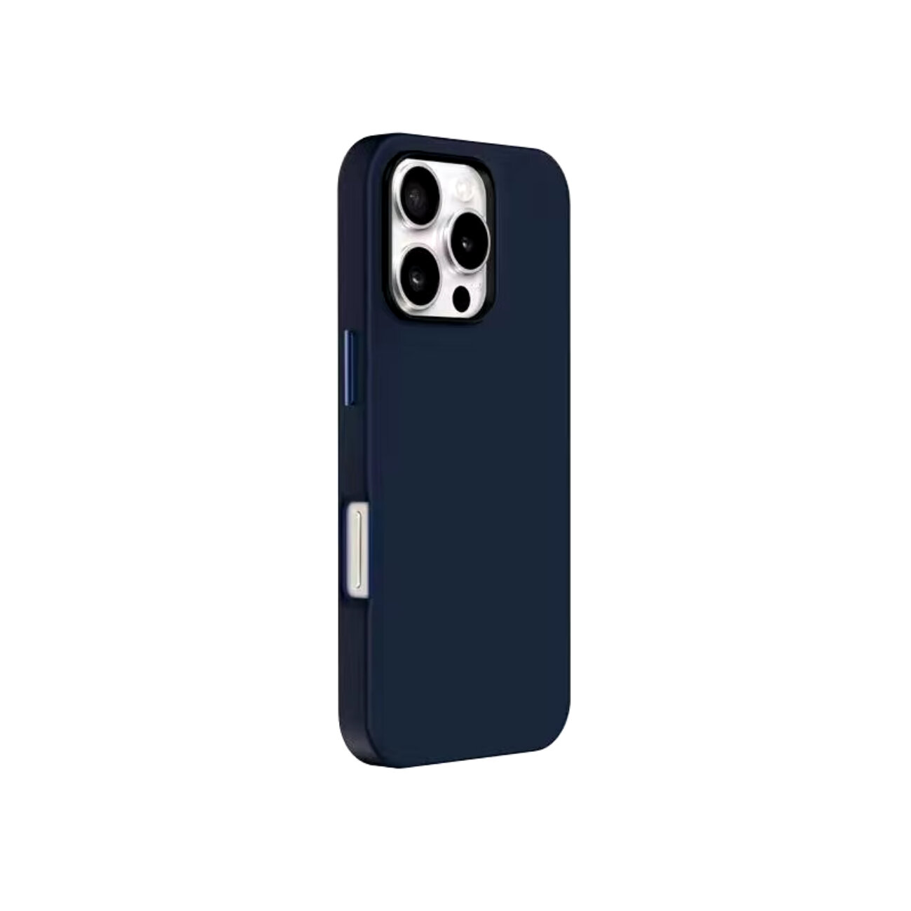 Чехол с MagSafe для iPhone 16 Pro MAG NOBLE COLLECTION кожаный Soft touch — Темно Синий