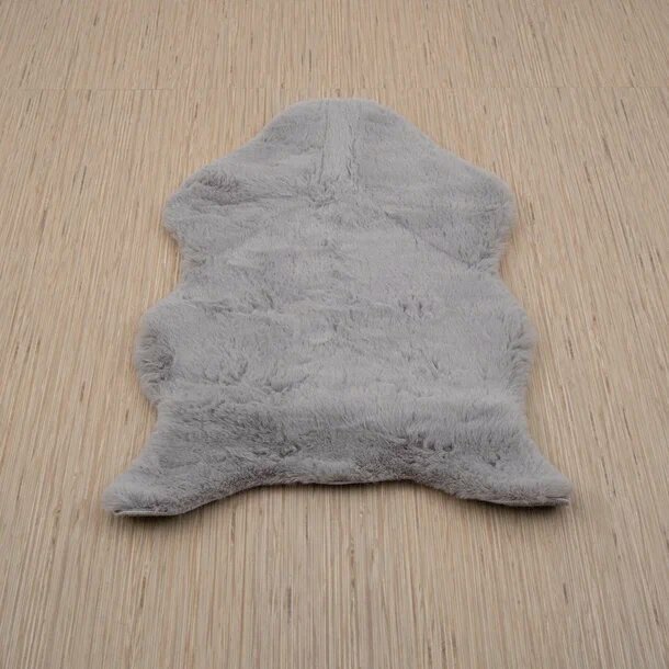 Ковер на пол в спальню в гостиную 60х100 см светлый однотонный ворс 35 мм шегги 335525 KoverVDom